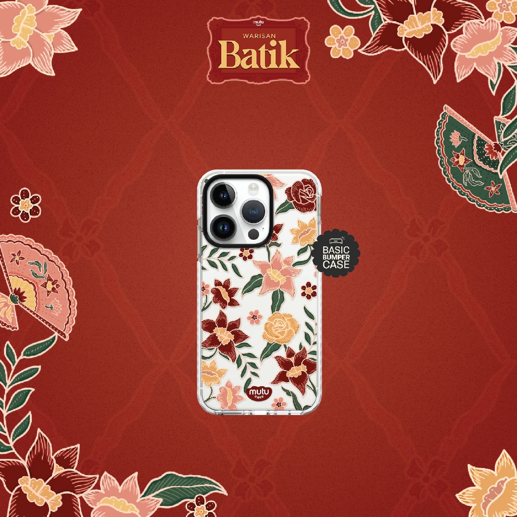 Anggerik in Bold - Warisan Batik by Mutu Case (ขับเคลื่อนโดย Basic Bumper) เข้ากันได้กับ ...