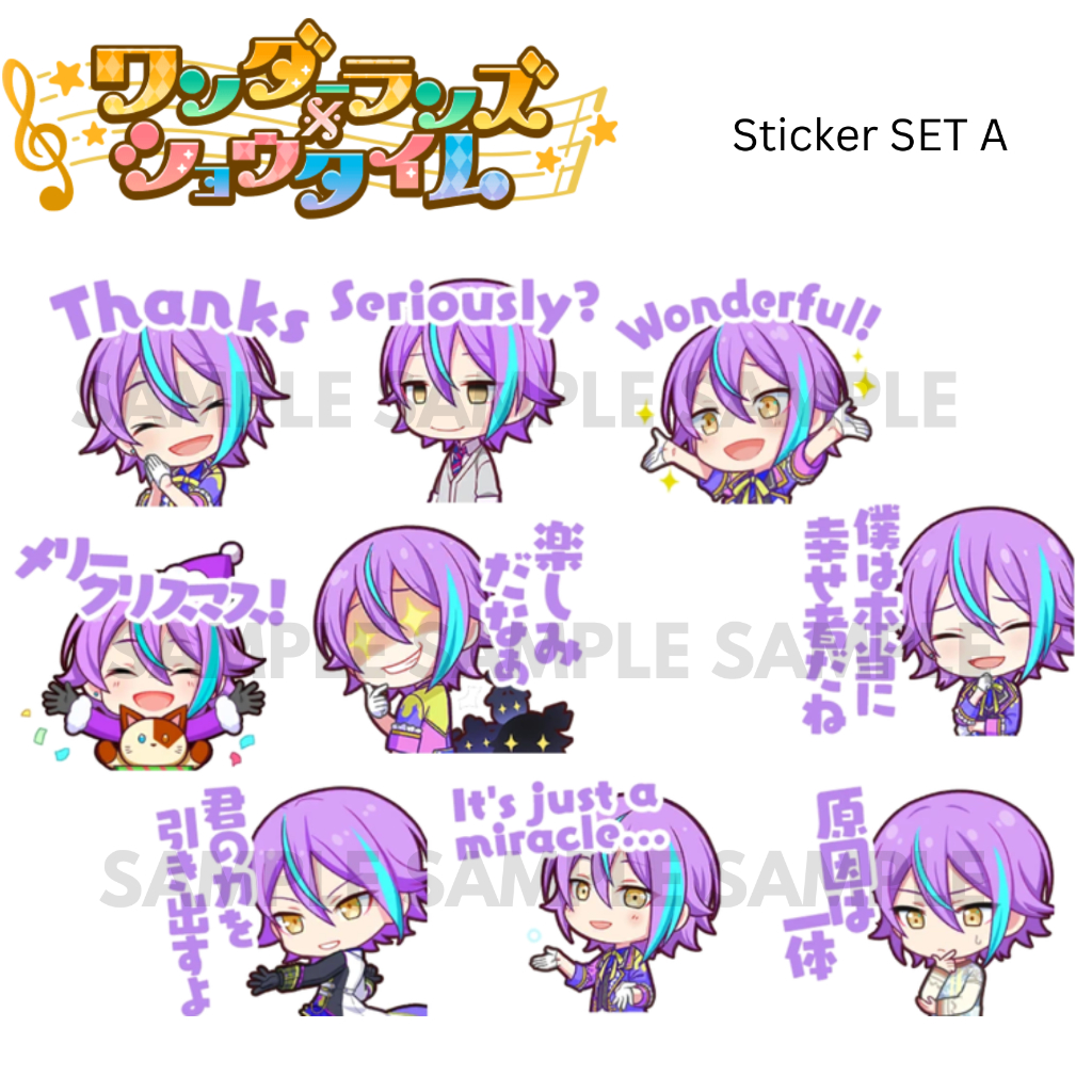 Anime Sticker pack -Project Sekai Colorful Stage Wonderful Showtime ...