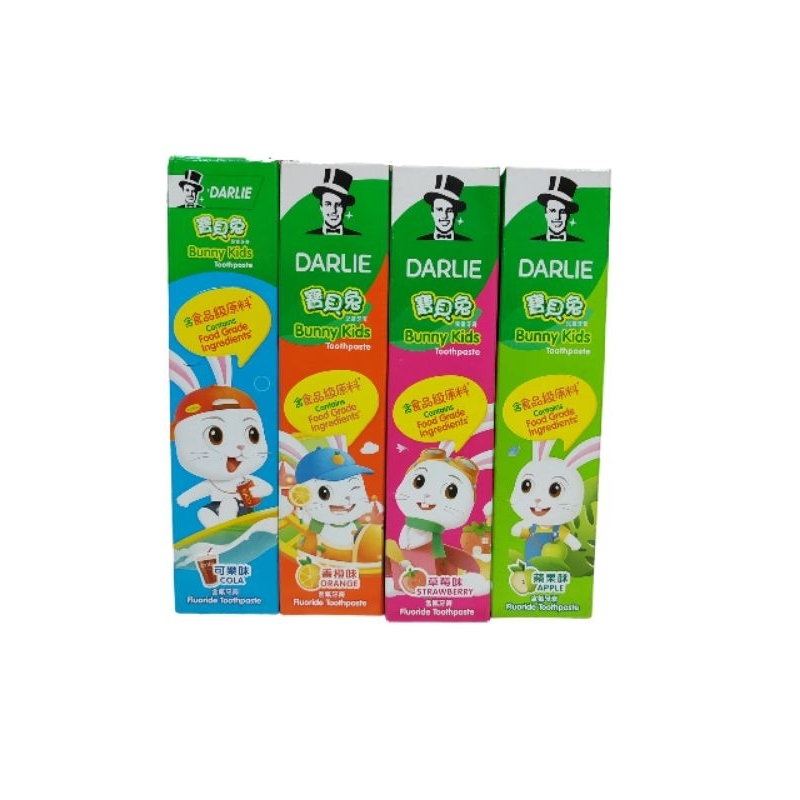 DARLIE Ubat Gigi Bunny Kids ยาสีฟัน COLA/ORANGE/STRAWBERRY/APPLE ยาสี ...