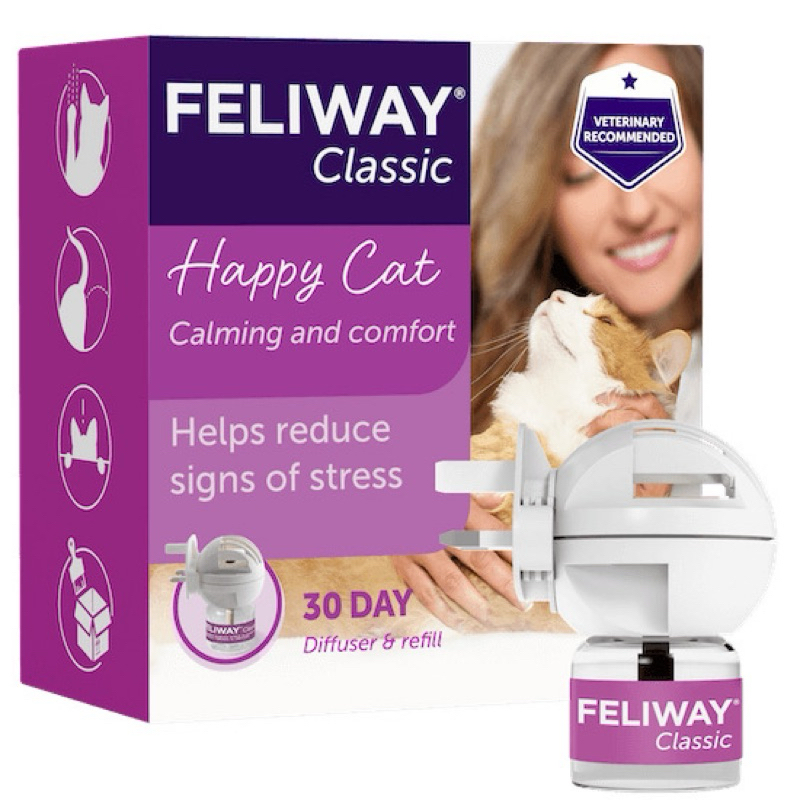 Feliway Classic Diffuser + ชุดรีฟิลสําหรับแมว - ชุดเริ่มต้น 30 วัน Plug ...