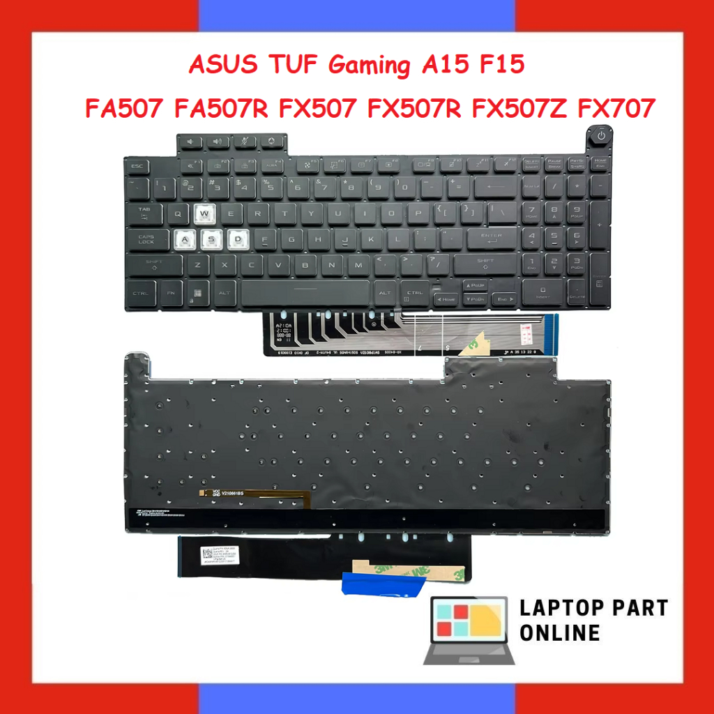 Asus TUF Gaming A15 F15 FA507 FA507R FX507 FX507R FX507Z FX507ZM ...