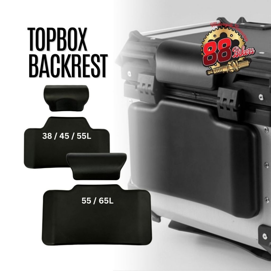 Universal 38L 45L 55L 65L Topbox พนักพิงสําหรับอลูมิเนียม Topbox เบาะรองนั่ง Premium สบายอุปกรณ์ ...