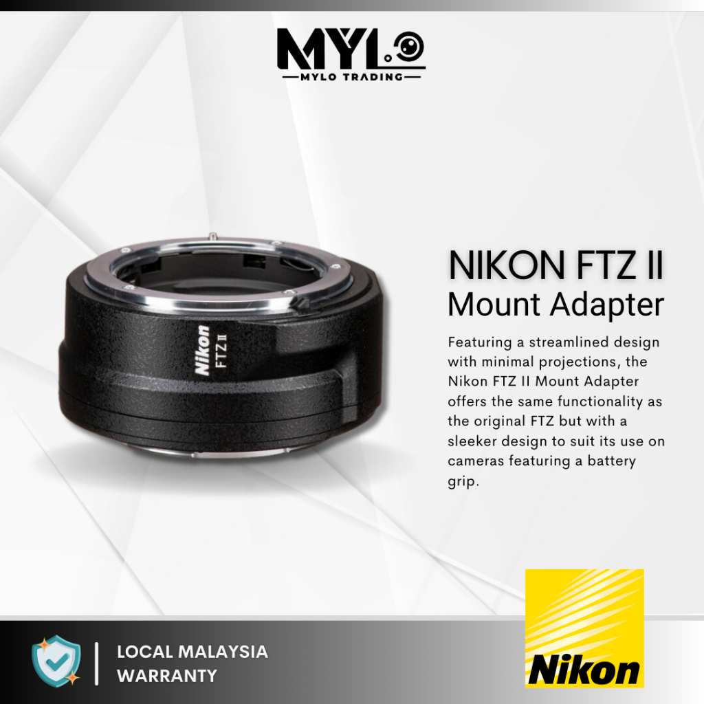 อะแดปเตอร์เมาท์ Nikon FTZ 2 / FTZ II สําหรับ Z 7 II / Z 6 II / Z 5 / Z ...