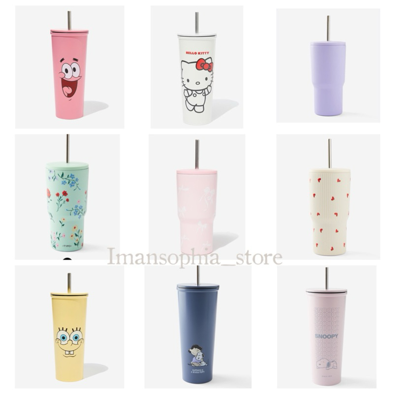 Typo Sipper Smoothy Cup & Metal Smoothie Cup | Shopee Thailand