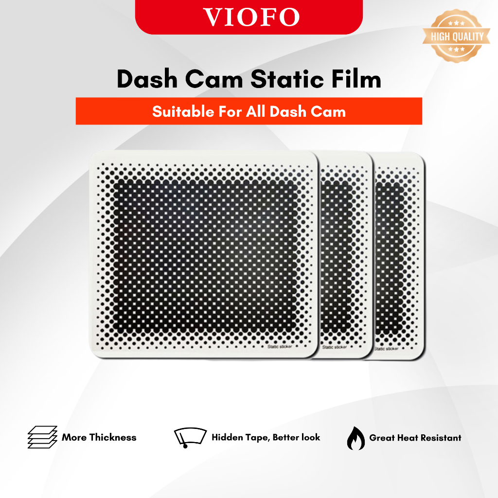 Viofo Dash Cam Static Film/สติ๊กเกอร์ไฟฟ้าสถิตแบบกริด | Shopee Thailand