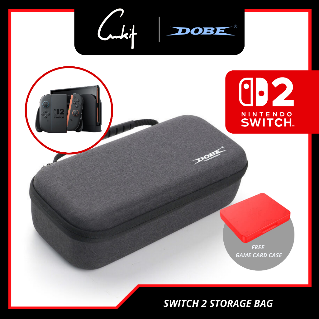 DOBE Nintendo Switch 2 Storage Bag Larger Portable Carrying gaming ...