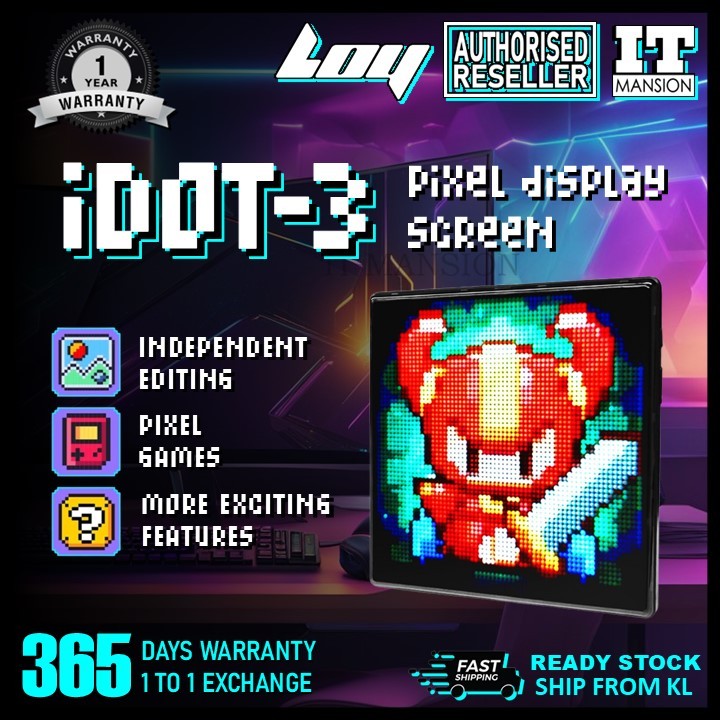 Loy iDot-3 Pixel Art Display 64x64 หน้าจอ LED บลูทูธ App Control RGB ...