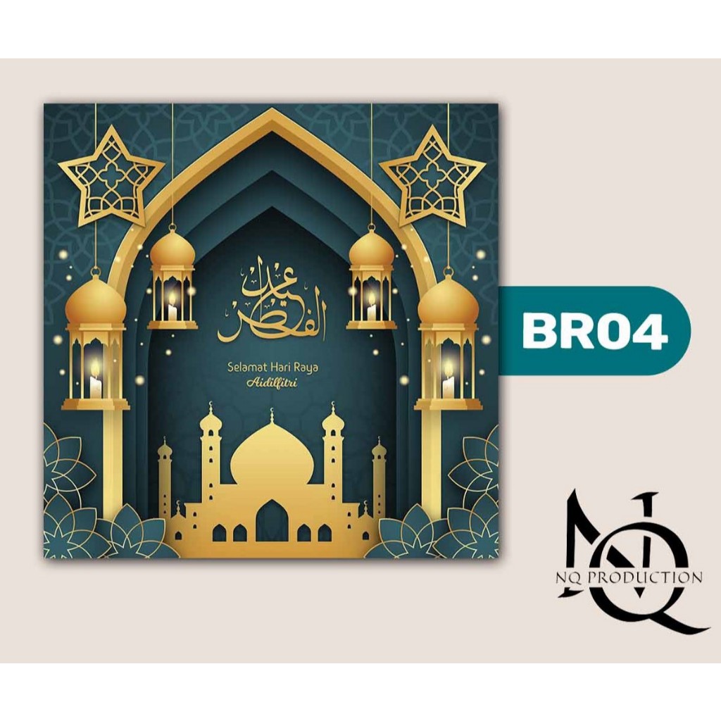 Banner BACKDROP RAYA PHOTOBOOTH RAYA BERSAMA KELUARGA CODE BR01-BR20 ...