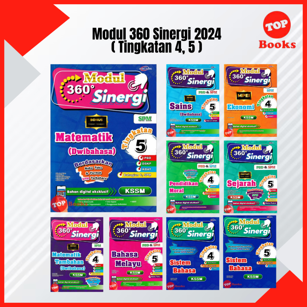 [หนังสือชั้นนําที่ยอดเยี่ยม] หนังสือออกกําลังกาย: โมดูล 360 Synergy Form 4 5 KSSM (2024 ...