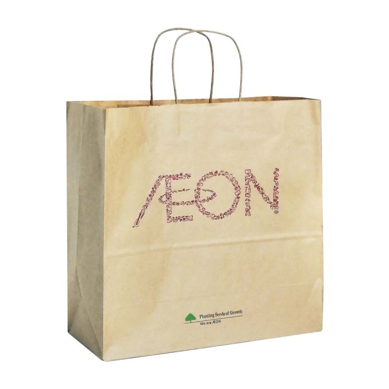 [STATIONERY] AEON ถุงกระดาษคราฟท์ – ขนาดใหญ่ | Shopee Thailand
