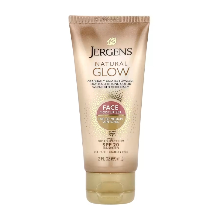 Jergens, Natural Glow, Face Moisturizer, SPF 20, Fair to Medium, 2 fl ...
