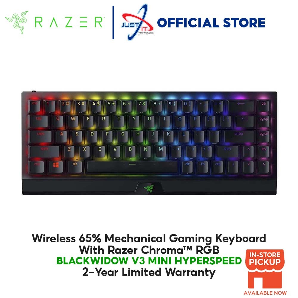 RAZER BLACKWIDOW V3 MINI HYPERSPEED 65% คีย์บอร์ดเกมไร้สายแบบกลไกพร้อม ...