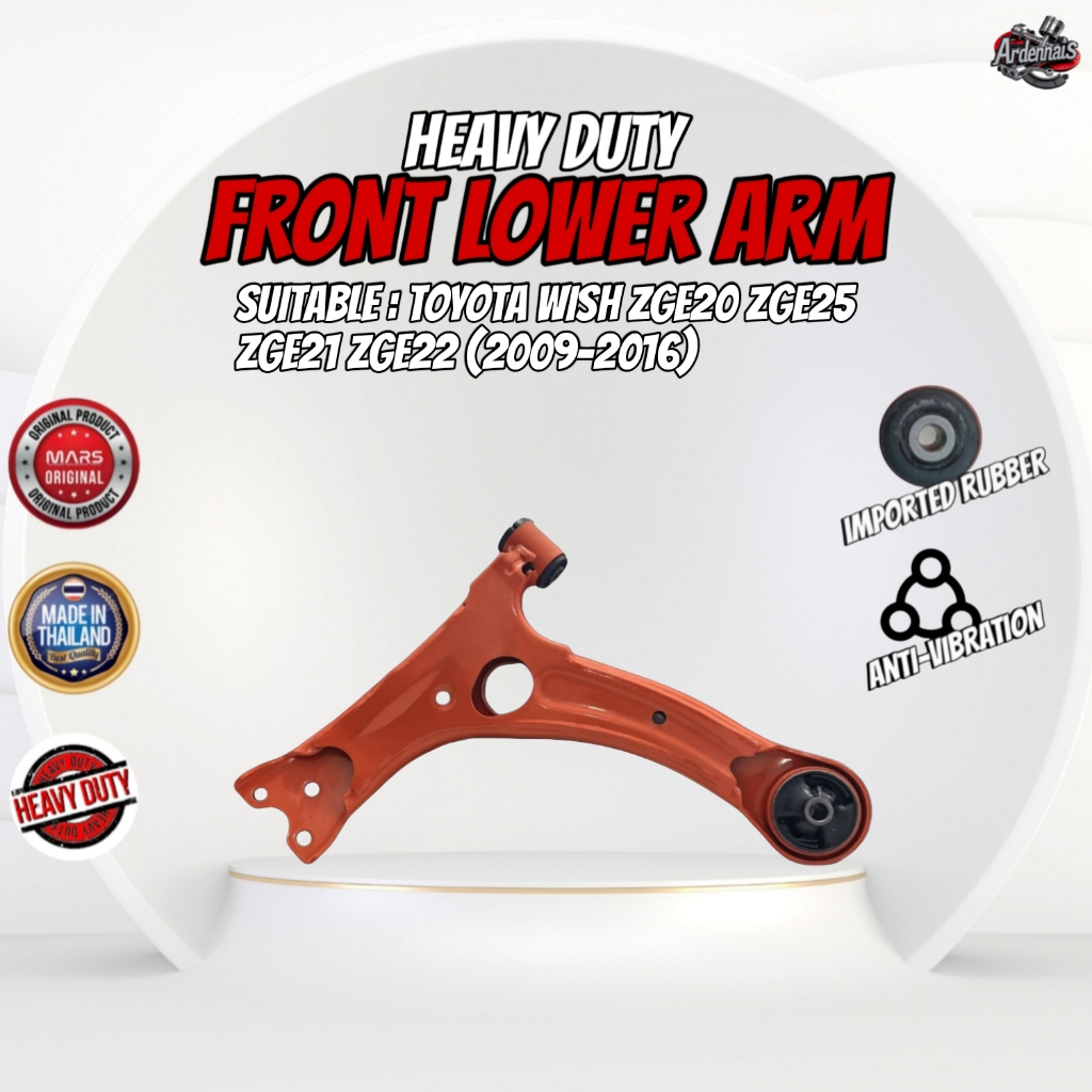 MARS HEAVY DUTY แขนมือซ้าย TOYOTA WISH ZGE20 ZGE25 ZGE21 ZGE22 (2009 ...