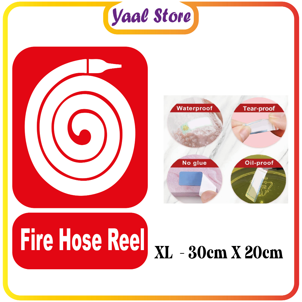 Fire Hose Reel/ Sign Sticker/PVC Sticker Wall,Window(WATERPROOF ...