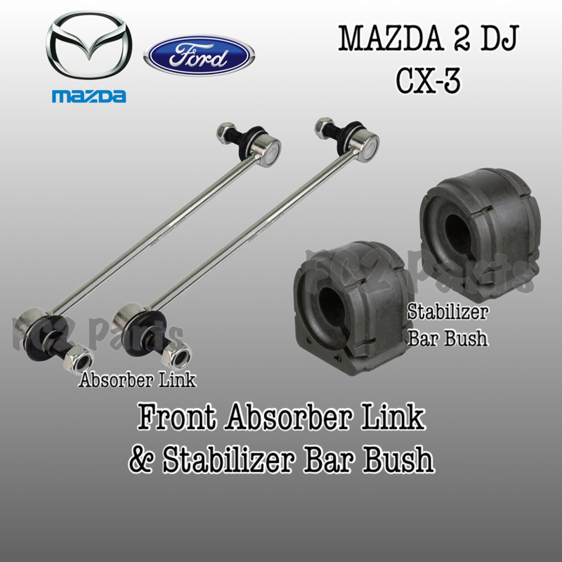 Oem 1 ชุด 4 ชิ้น Mazda 2 DJ (2015-2024) Mazda CX-3 CX3 DK โช้คหน้า Link & Stabilizer Bar Bush ...