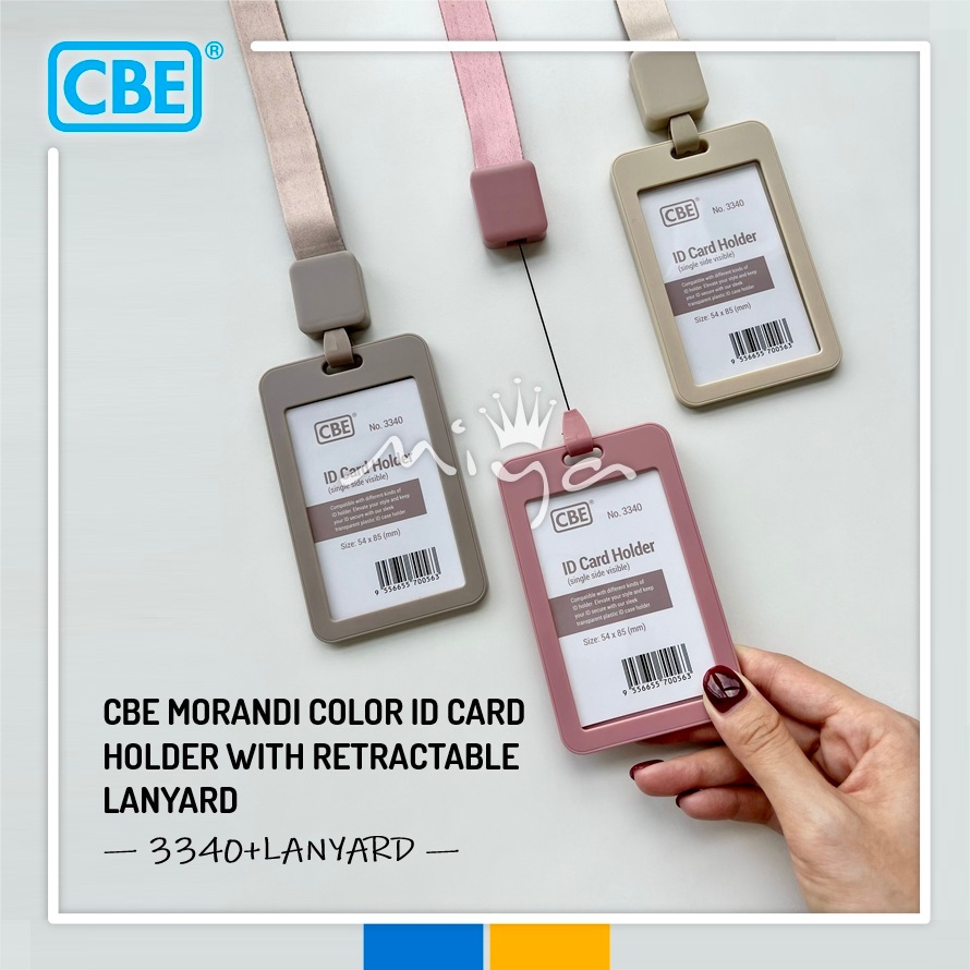 Cbe MORANDI COLOR VERTICAL ID CARD HOLDER พร้อม LANYARD แบบถอดเปลี่ยน ...