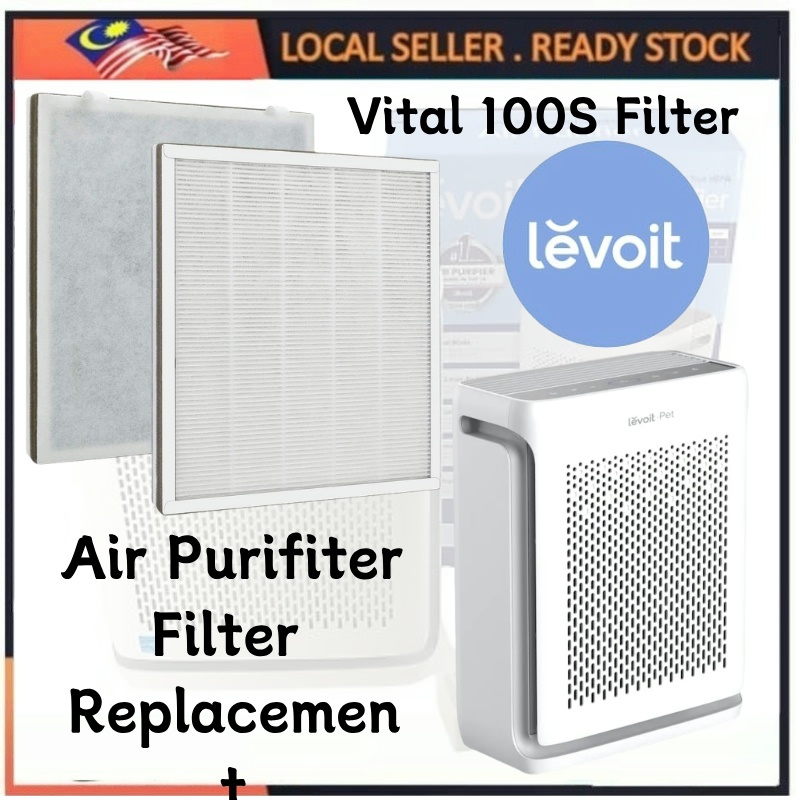 Vital 100S Levoit True HEPA 3 ขั้นตอนเปลี่ยนกรองเครื่องฟอกอากาศ Anti-Formaldehyde Anti-Bacterial ...