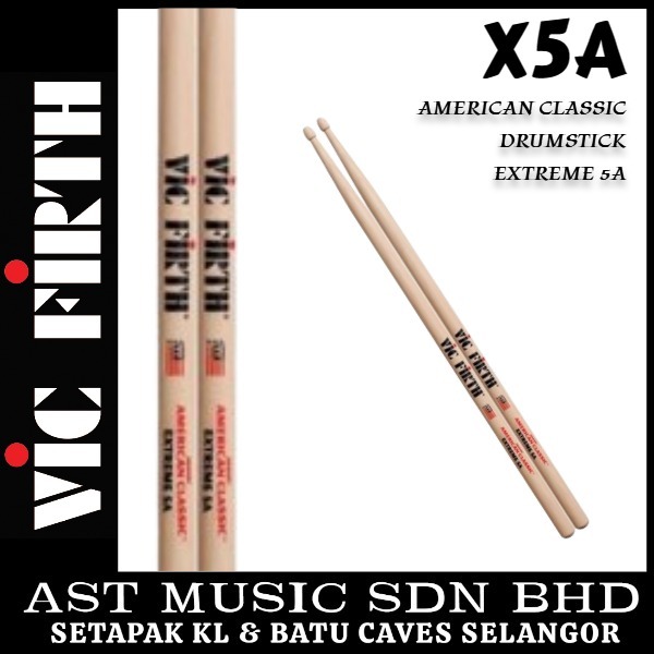Vic Firth X5A, ไม้ตีกลองแบบคลาสสิก ปลายไม้สุดขีด – X5A | Shopee Thailand