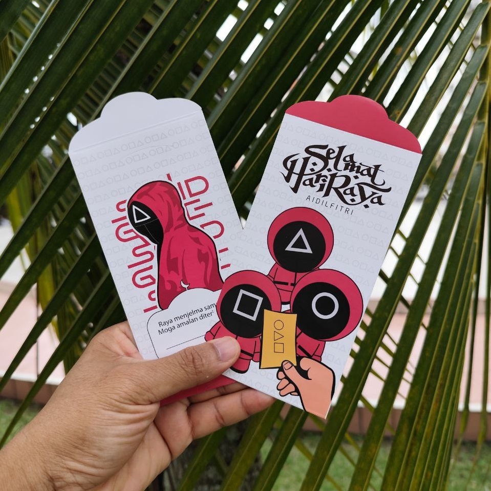 [ Menaami ] SQUID GAME SAMPUL DUIT RAYA 2025 ANGPAO CANTIK MONEY PACKET ...