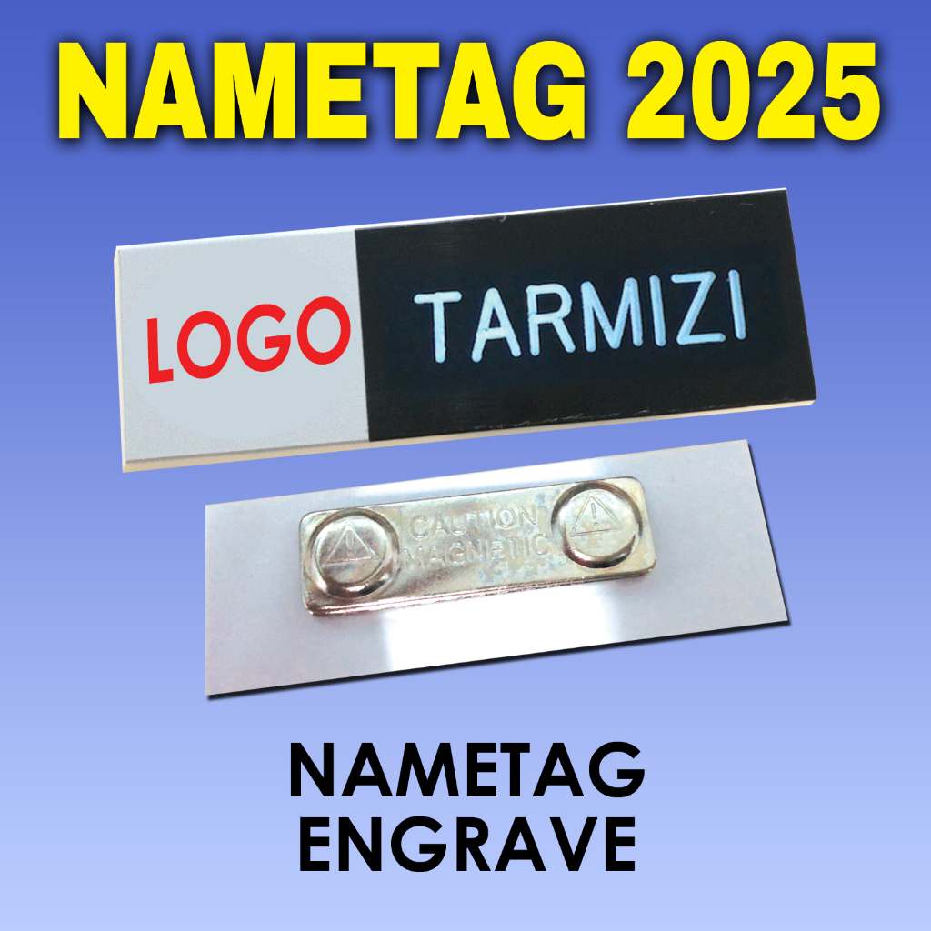 [ Siap Segera ] NAMETAG 2025 NAMETAG ENGRAVE KLASIKA | Shopee Thailand