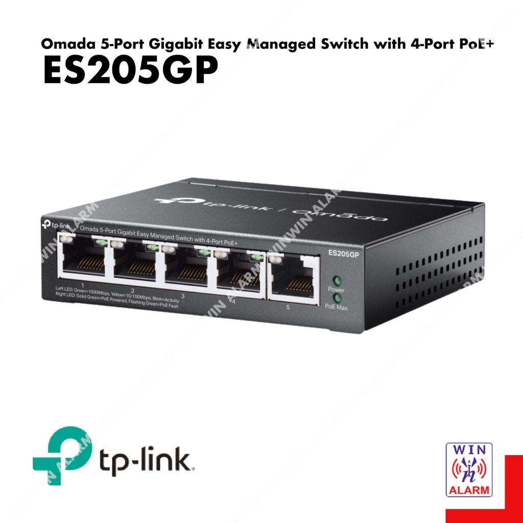 Tp-link Omada ES205GP 5-Port Gigabit Easy Managed Switch พร้อม 4-Port ...