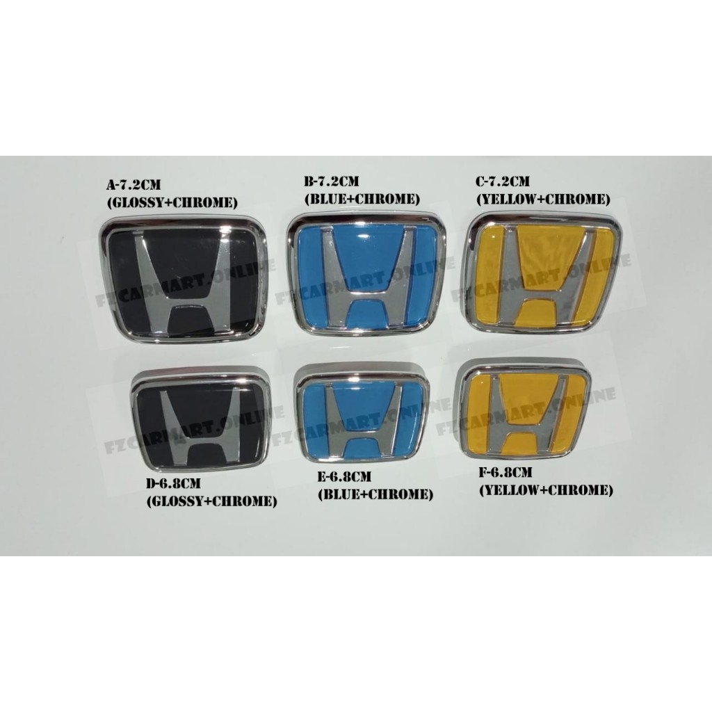 HONDA ACCORD/CITY/CIVIC/SM4/SV4/EK/EG - ด้านหน้า/ด้านหลัง TRPE R EMBLEM ...