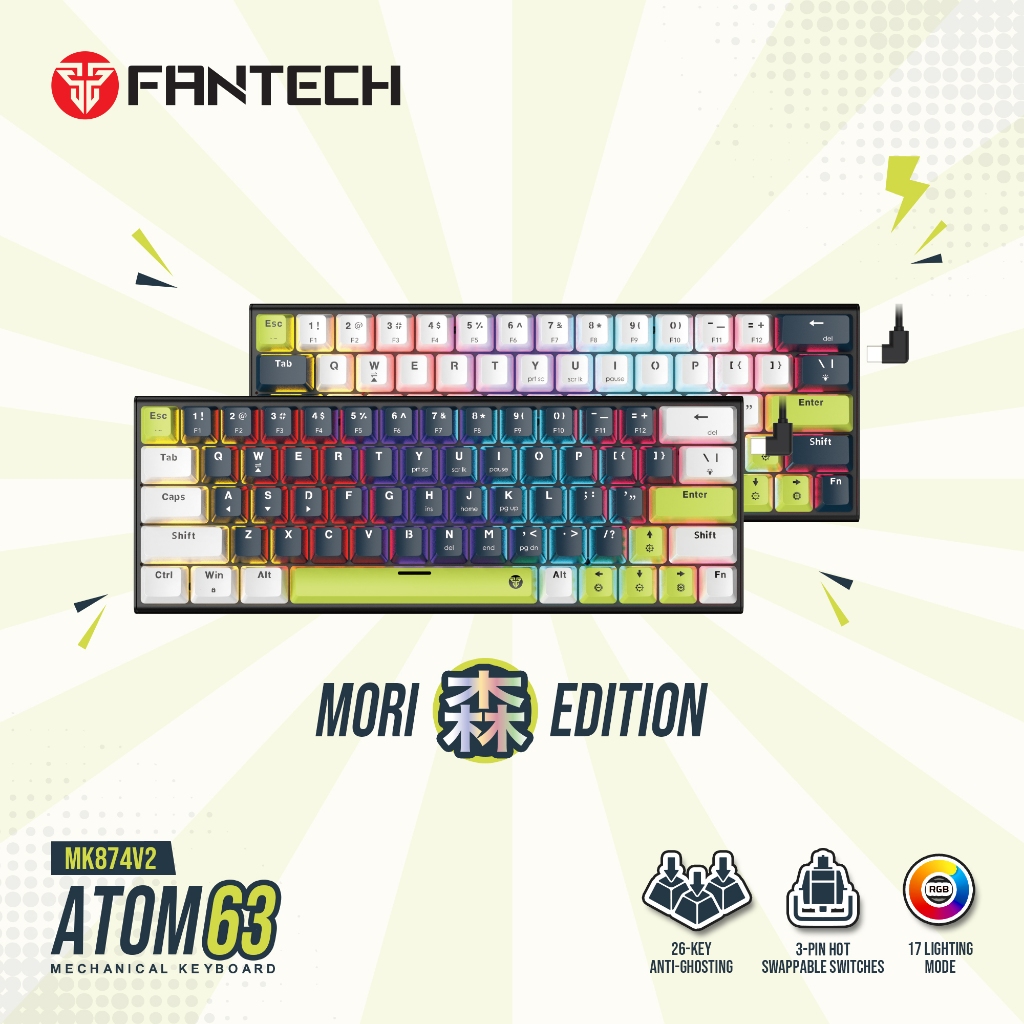 Fantech MORI EDITION MECHANICAL KEYBOARD 3-PIN HOT-SWAPPABLE SWITCHES ...