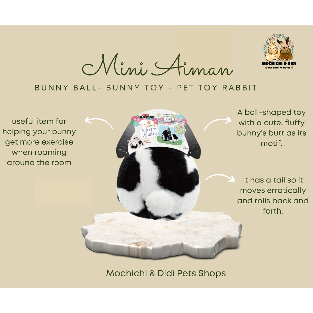 Mini Animan, Drop Ear Friends, Bunny Ball Bunny Toy ของเล่นสัตว์เลี้ยง ...