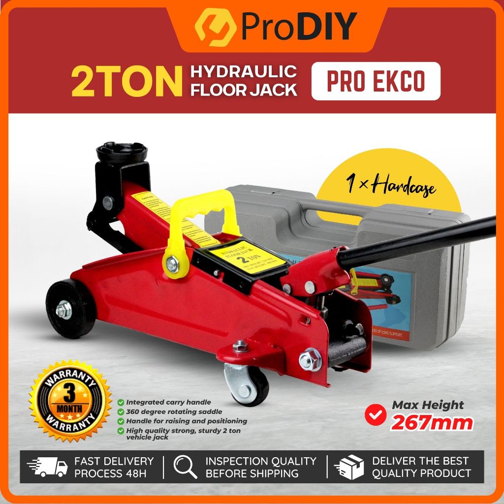 PRO EKCO GS OPTIMUS 2 ตันแบบพกพาแจ็คตั้งพื้นไฮดรอลิกแจ็ครถแจ็คซ่อมรถ ...