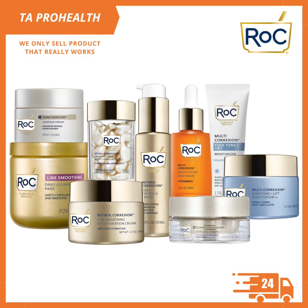 Roc Retinol Correxion Line Smoothing Max Hydration Cream / Vitamin C ...