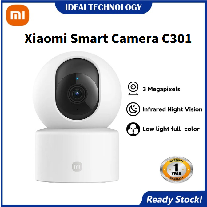 กล้องอัจฉริยะ Xiaomi C301 3MP 2K WiFI สีขาว - Mi Home กล้องวงจรปิดรักษาความปลอดภัย | Shopee Thailand