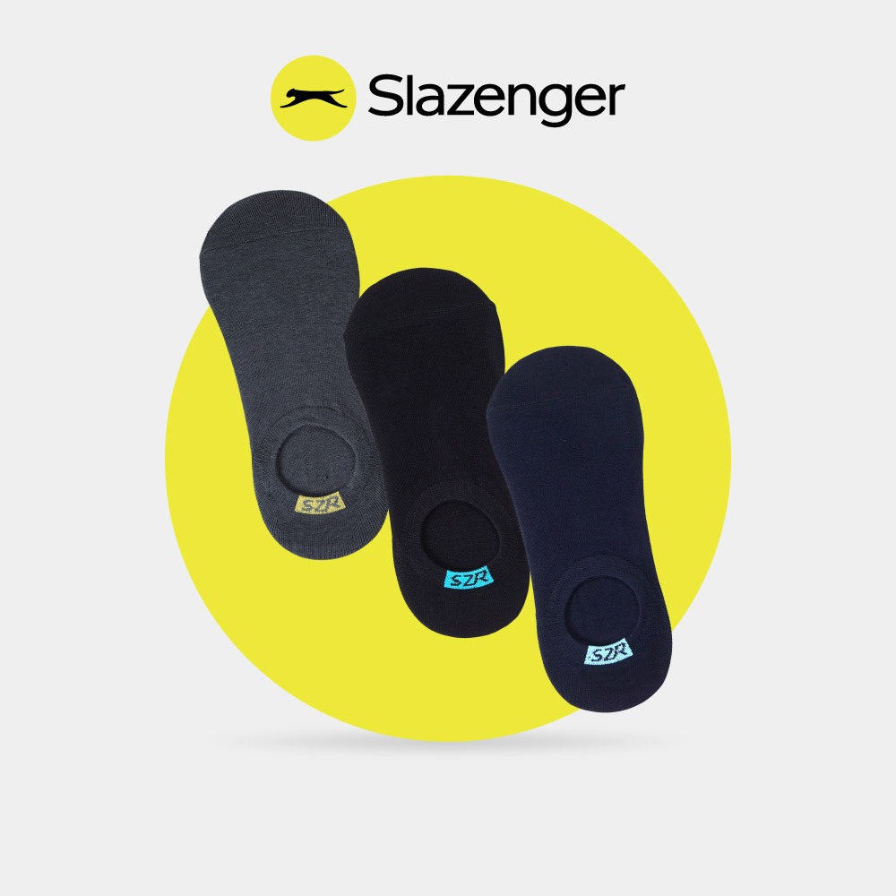 (3 คู่) ถุงเท้า Slazenger นุ่มสบาย INVISIBLE No Show SZ20262-3N ...