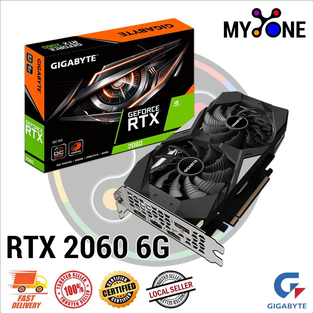 Gigabyte RTX 2060 ASUS GIGABYTE MSI กราฟิกการ์ด GPU GTX RTX RX GDDR5 GDDR6 | Shopee Thailand