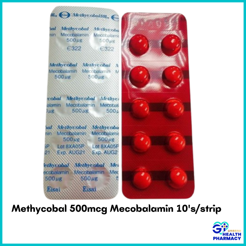 Methycobal 500mcg Mecobalamin B12 10s/strip | Shopee Thailand