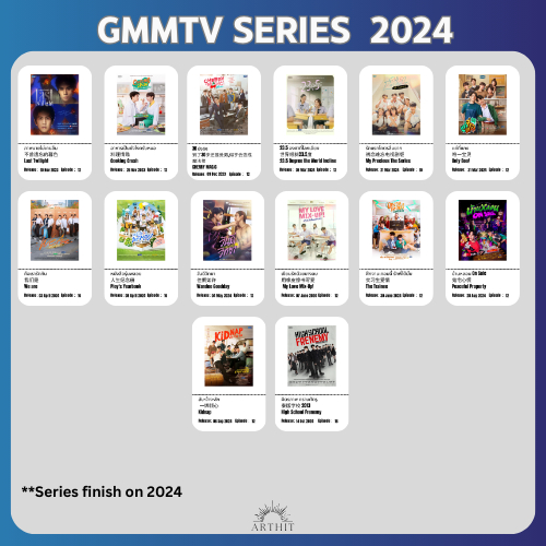Photo Card การ์ดรูปถ่ายซีรีส์ไทย 2024 GMMTV Last Twilight My Love Mix-Up! เราคือ High School ...
