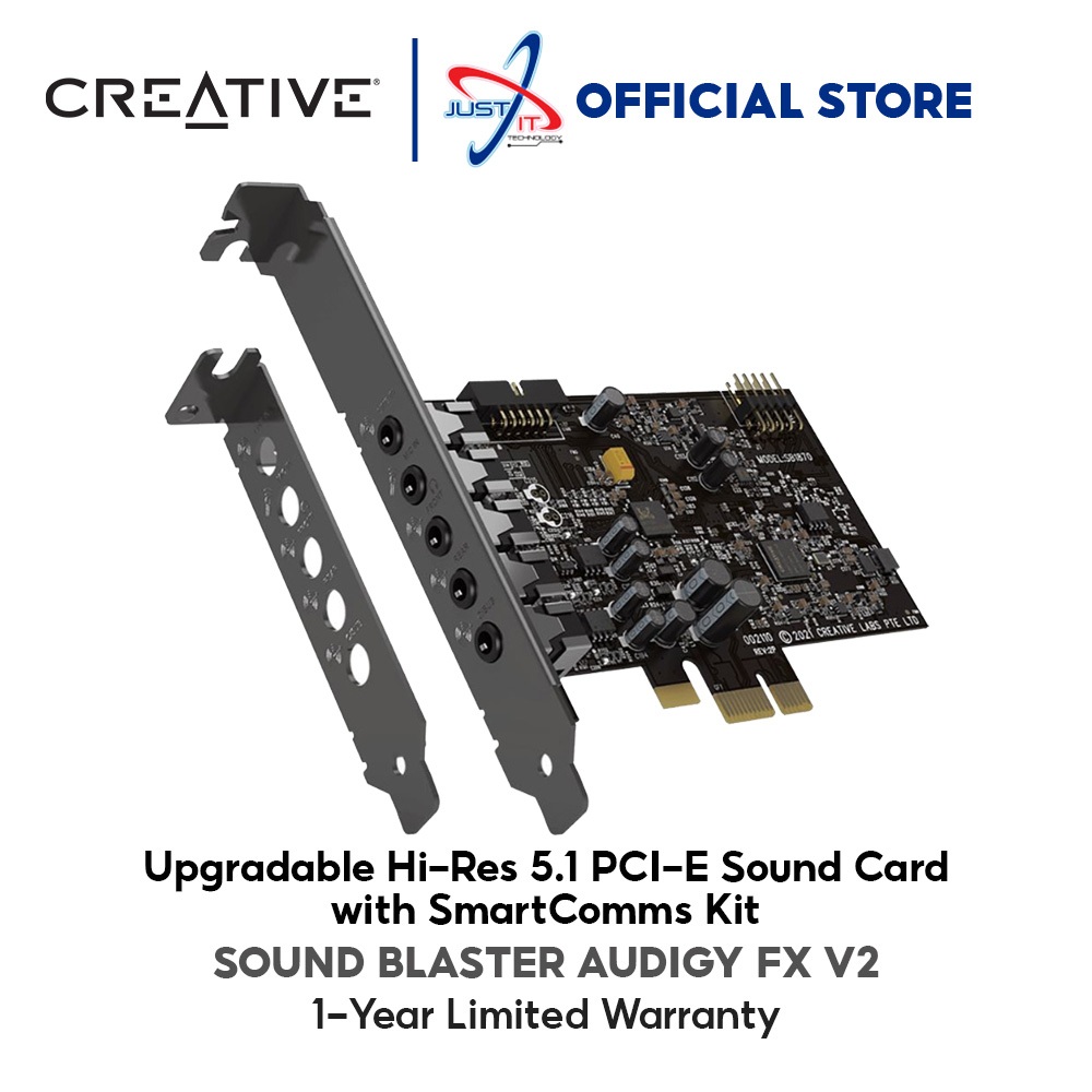 CREATIVE SOUND BLASTER AUDIGY FX V2 UPGRADABLE HI-RES 5.1 การ์ดเสียง ...