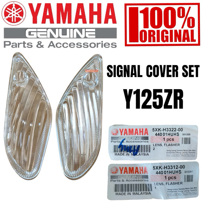 Yamaha Y125 Y125Z Y125ZR FRONT FLASHER LEN ซ้ายและขวาฝาครอบ SINAL ชุด ...