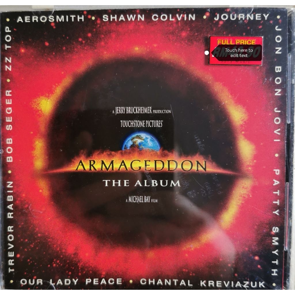 เพลงประกอบภาพยนตร์ : Armageddon The Album(Sony Music 1998)Made In ...
