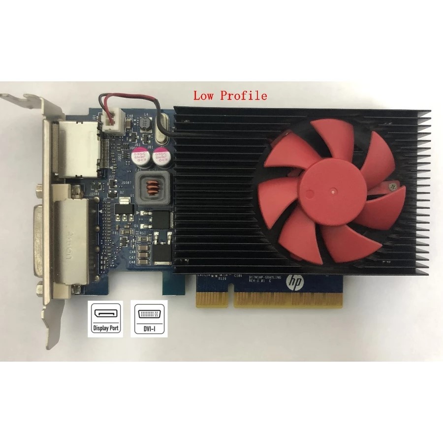 โปรไฟล์ต่ํา NVIDIA GEFORCE GT730 QUADRO K2200 NVS 310 AMD Radeon R5 R7 ...