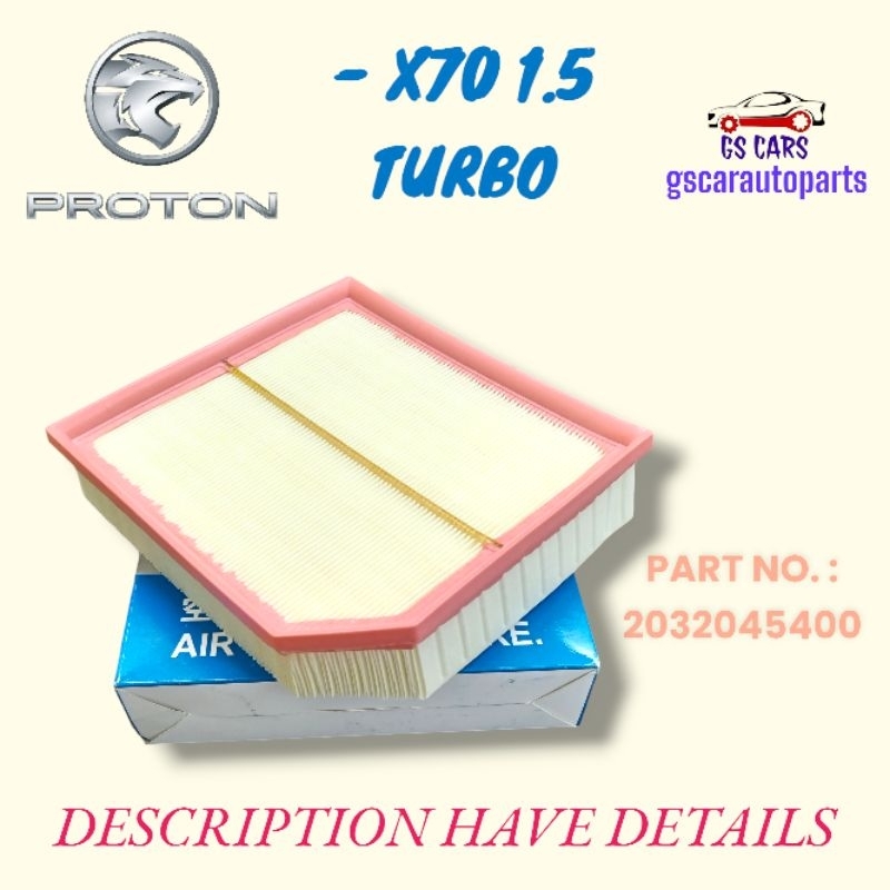 กรองอากาศเครื่องยนต์ proton X70 1.5 turbo 2018-2024 geely 2032045400 ...