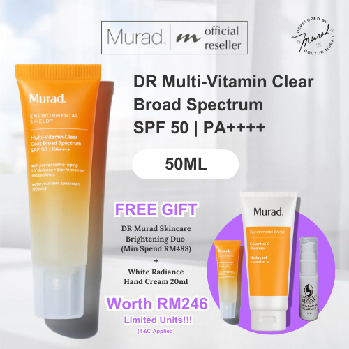 Dr Murad Multi-Vitamin Clear Coat Broad Spectrum SPF50 PA++++ 50ML | Shopee Thailand