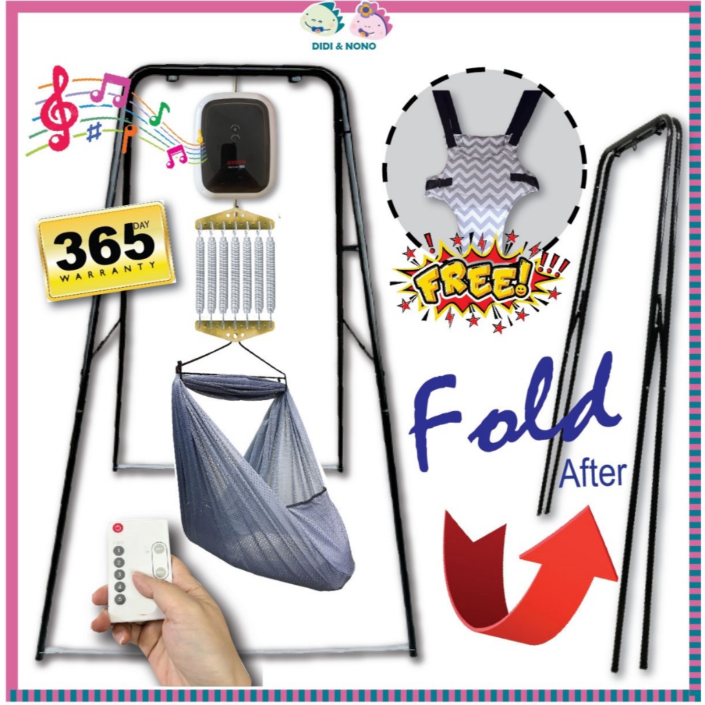 Baby Spring Cot Travel Stand Jumper Gym Buaian Bayi เปลเด็ก Swing Buai ...