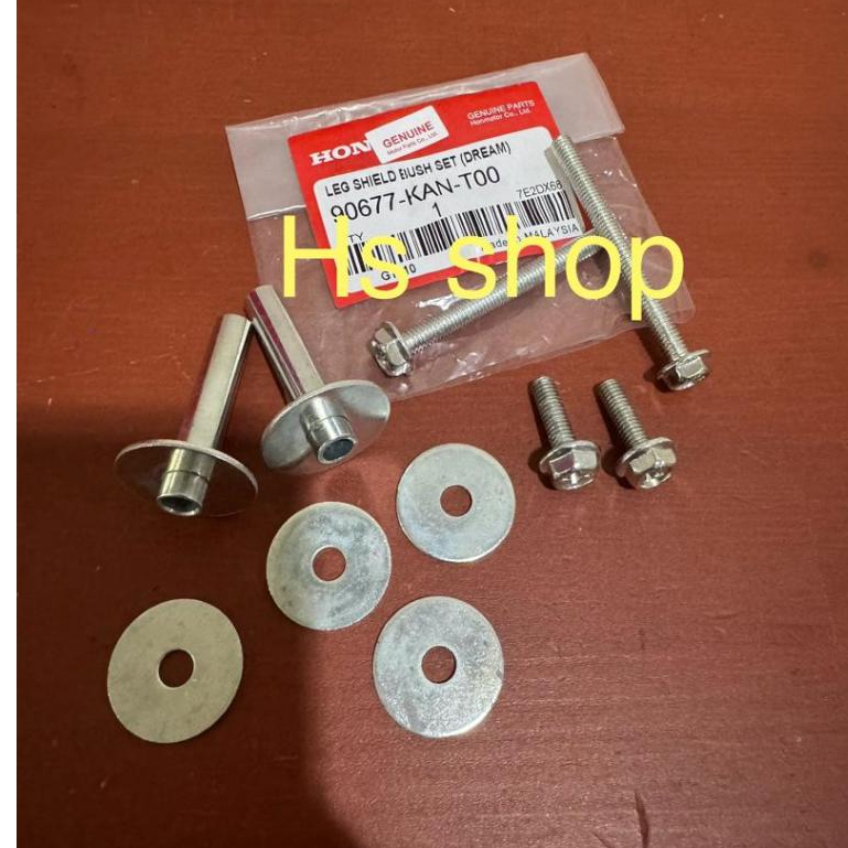 Honda EX5 HIGH POWER EX5 Dream FAME Leg Shield Front Cover BUSH SCREW ...