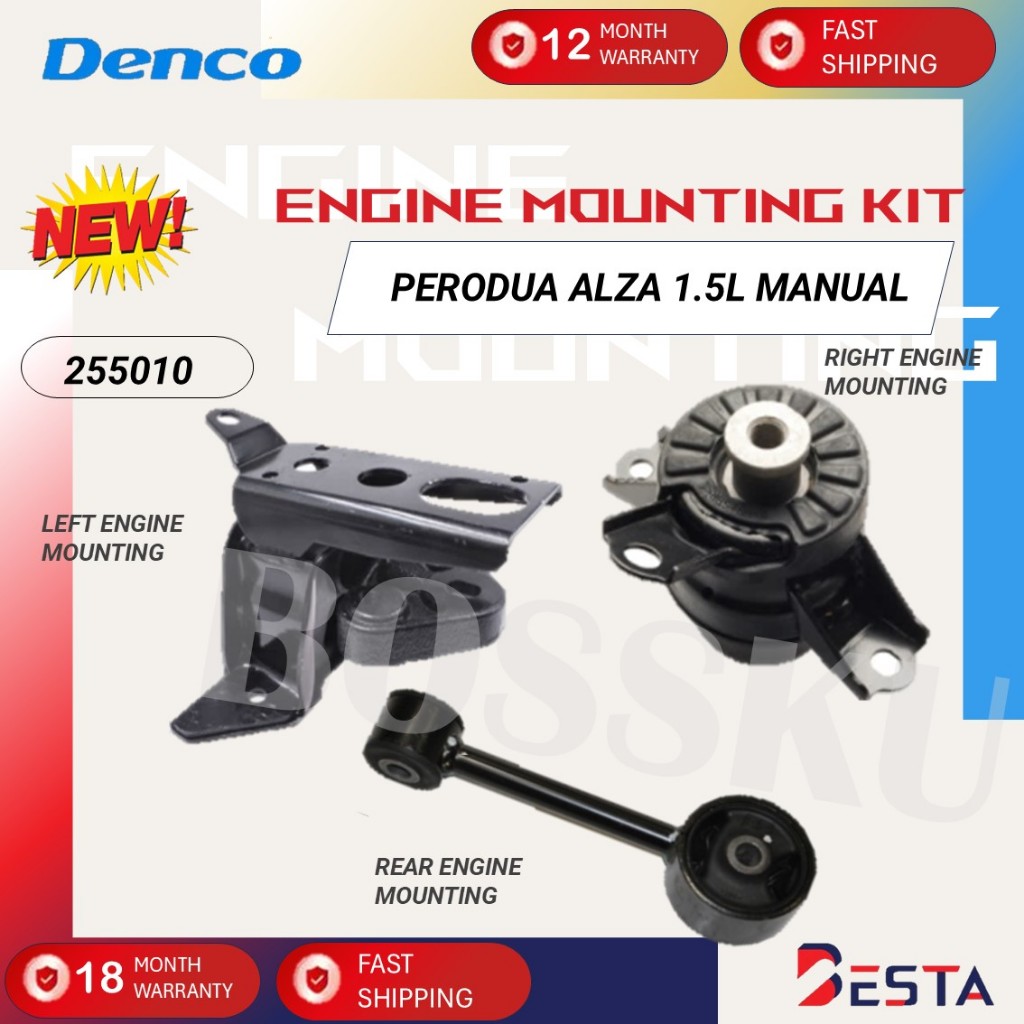Besta / DENCO BRAND ENGINE MOUNTING 1 ชุด 3 ชิ้น-255010 Perodua ALZA 1. ...