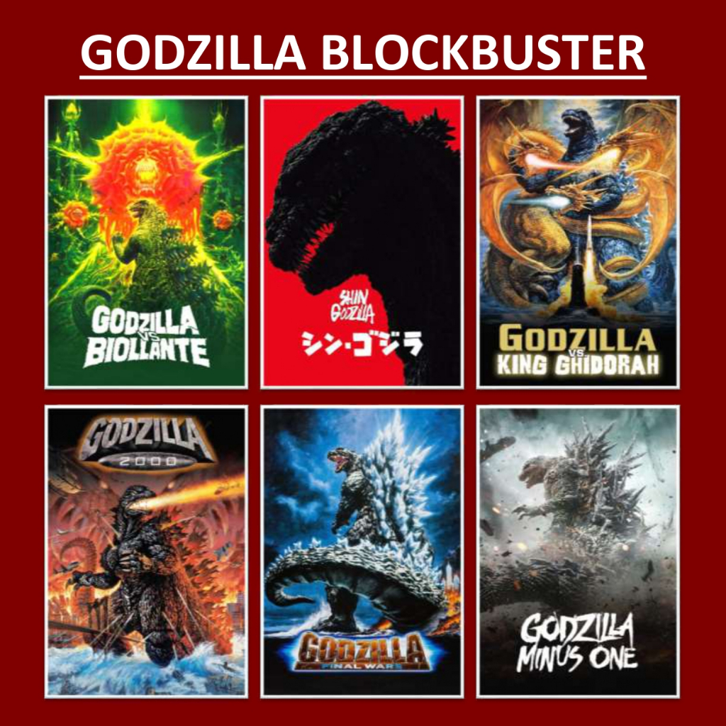 Toho GODZILLA MOVIE COLLECTION PENDRIVE MOVIE KOLEKSI VIDEO KANAK ...