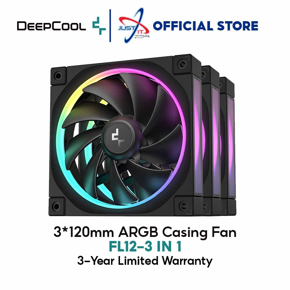 DEEPCOOL FL12-3 IN 1 3*120 มม. ARGB CASING FAN | Shopee Thailand