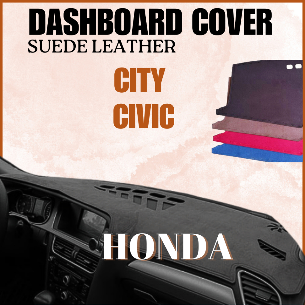 ฝาครอบบอร์ด DASH MATERIAL SUEDE LEATHER City GN GD GM Civic FC FB FD FE ...