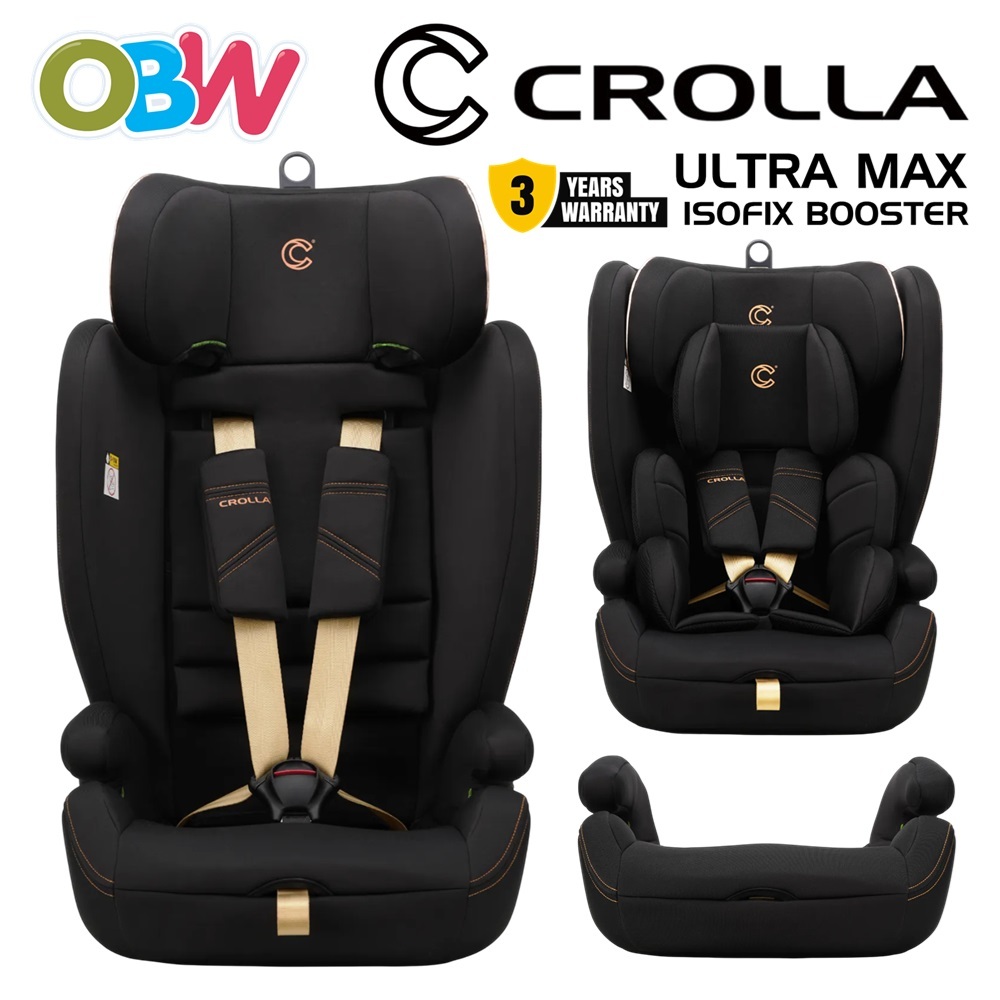 Crolla Ultra Max ISOFIX Booster Car Seat High-Back หรือ Backless ...
