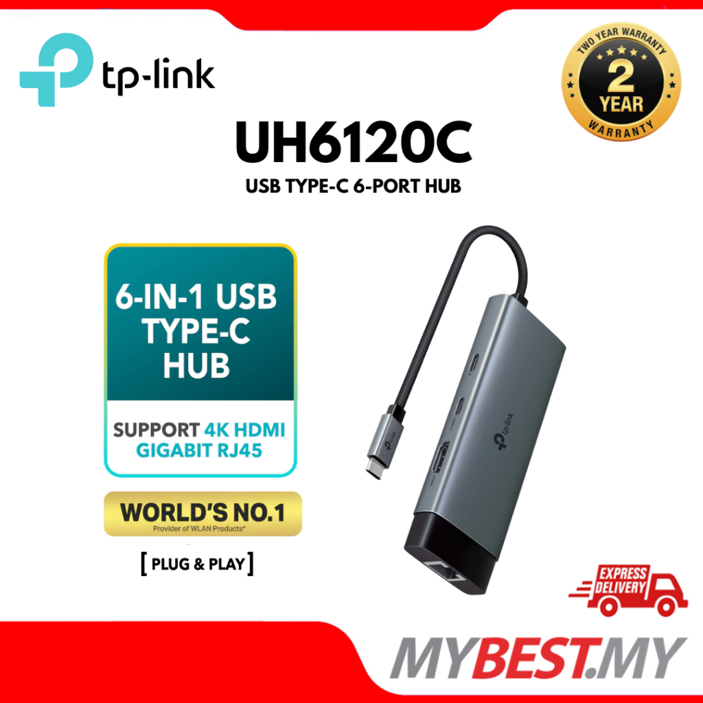 TP-LINK UH6120C ฮับ USB Type-C 6-Port | Shopee Thailand