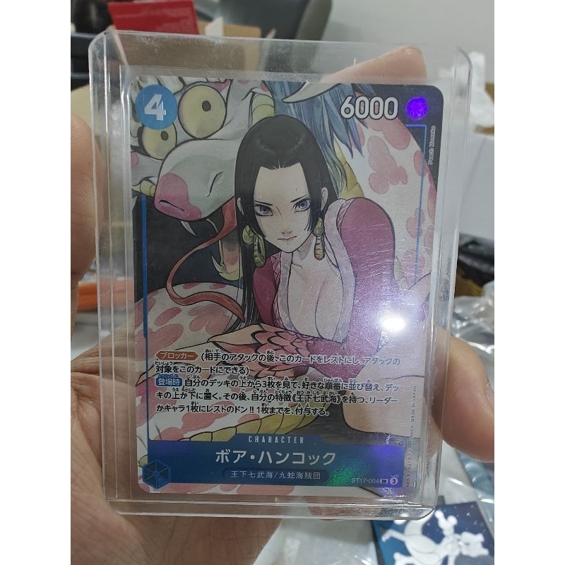 Bandai One Piece OPTCG Parallel AA ST17-004 SR Boa Hancock | Shopee ...